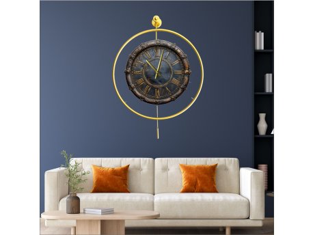 WALLXPERT Dekorativni metalni zidni sat Mclock 00129
