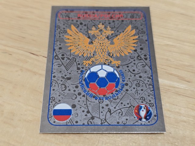 Sličica broj 124 Euro 2016 Panini grb Rusije