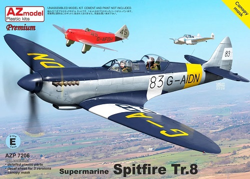 NEW! AZ-Model P72006 Supermarine Spitfire Tr.8 (Premium Edition)