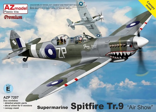 NEW! AZ-Model P72007 Supermarine Spitfire Tr.9 Air Show (Premium Edition)