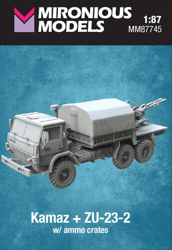Mironious Models 87745 Kamaz and ZU-23-2 with Ammo Crates