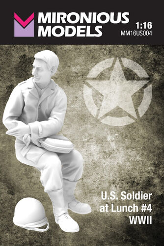 NEW! Mironious Models 16US004 US WWII Soldier at Lunch No.4 (1 Figure)
