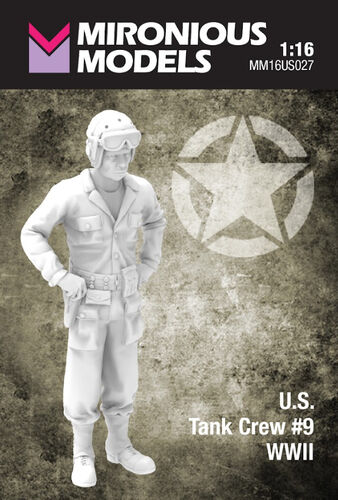 NEW! Mironious Models 16US027 US WWII Tank Crew No.9 (1 Figure)