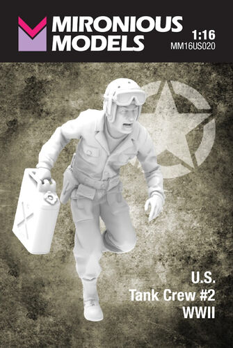 NEW! Mironious Models 16US020 US WWII Tank Crew No.2 (1 Figure)