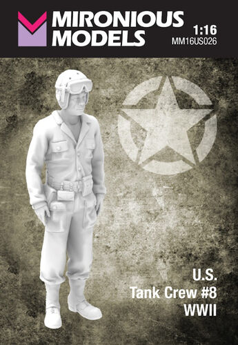 NEW! Mironious Models 16US026 US WWII Tank Crew No.8 (1 Figure)