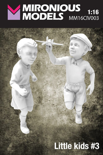 Mironious Models 16CIV003 Little Kids No.3 (2 Figures)