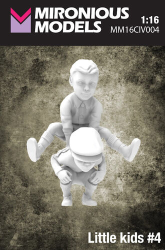 Mironious Models 16CIV004 Little Kids No.4 (2 Figures)