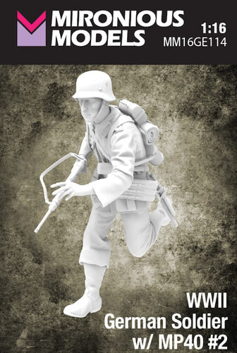 NEW! Mironious Models 16GE114 German WWII Soldier with MP40 No.2