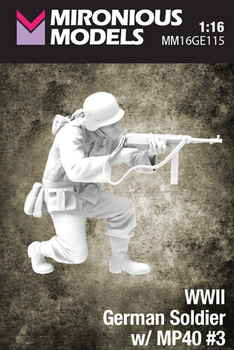 NEW! Mironious Models 16GE115 German WWII Soldier with MP40 No.3