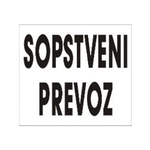 NALEPNICA SOPSTVENI PREVOZ