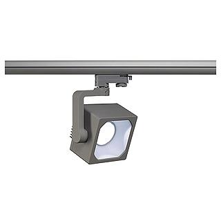 3-fazni Šinski sistemi - EURO SPOT CUBE DLMI, silver gray, 1100lm, 4000K with 3-phase adapter