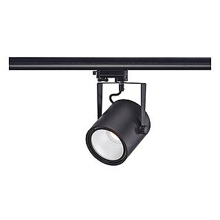 3-fazni Šinski sistemi - EURO SPOT LED DISK 800, 4000K, 60°, INCL. 3P.-ADAPTER, BLACK