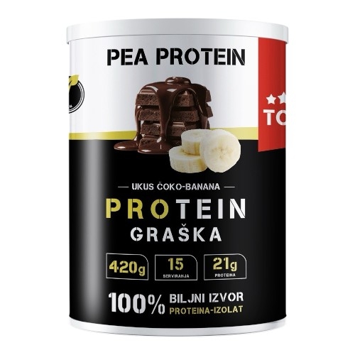 Vegan protein graška – ukus čoko banana Top Food