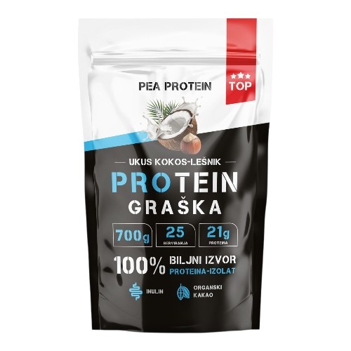 Vegan protein graška ukus kokos lešnik Top Food