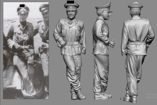 Peddinghaus-Decals 32069 Afrika WWII Ernst Wilhelm Reinhert (3D-Printed)