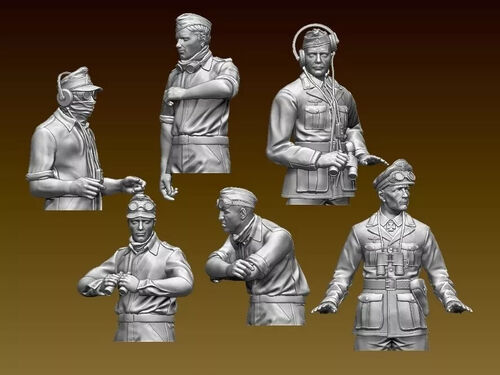 Peddinghaus-Decals 48206 DAK Tank Crew With Rommel Half Figure