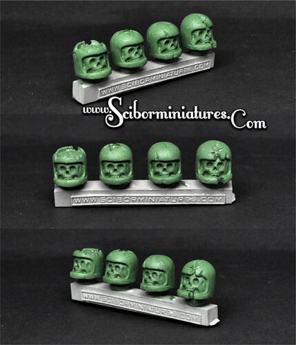 Scibor Monstrous Miniatures TOYS0032 Zombie Toys heads set 1 (4 pcs)