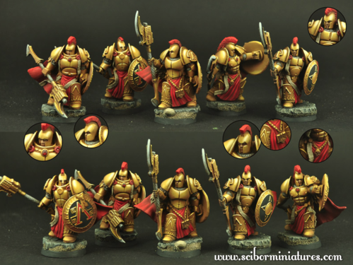 Scibor Monstrous Miniatures 28SF0091 Spartan SF Veterans set 5