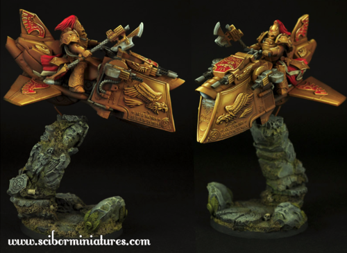Scibor Monstrous Miniatures 28SF0102 SF Roman Legionary on Jet Bike