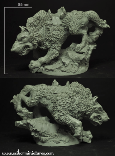 Scibor Monstrous Miniatures 28SF0114 Celtic Giant Wolf