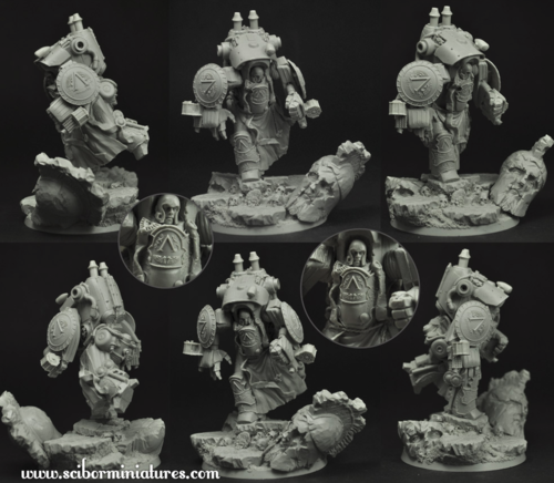Scibor Monstrous Miniatures 28SF0119 Spartan Cruiser Mech Suit #1