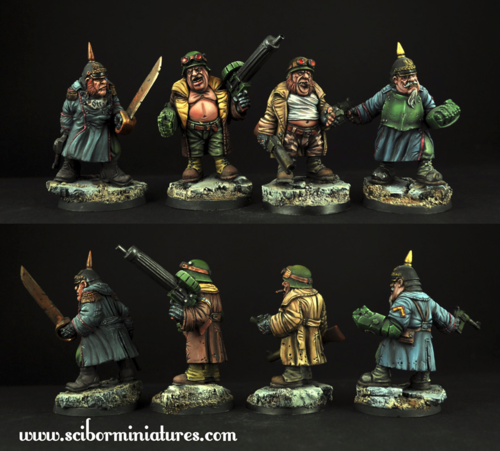 Scibor Monstrous Miniatures 28SF0125 SF Ogres Set 4