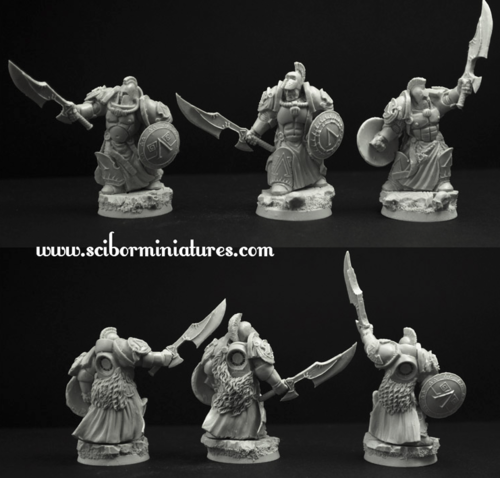 Scibor Monstrous Miniatures 28SF0129 Spartan SF Veterans set2 3