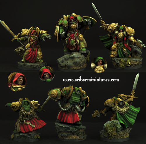 Scibor Monstrous Miniatures 28SF0133 Lion SF Knights set2 3