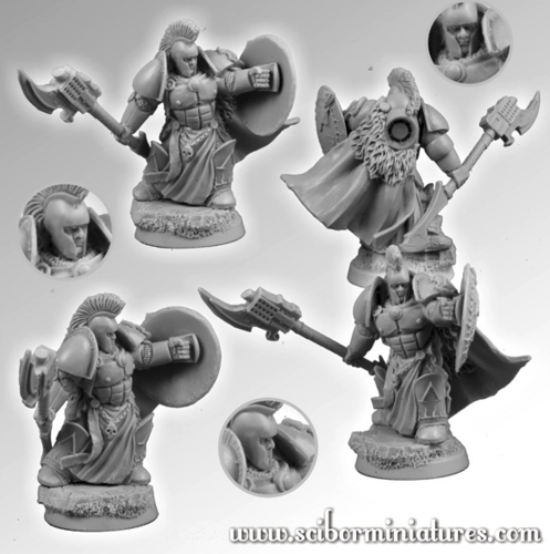 Scibor Monstrous Miniatures 28SF0087 Spartan SF Veteran #4