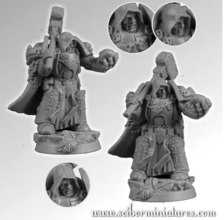 Scibor Monstrous Miniatures 28SF0082 Templar SF Knight #7
