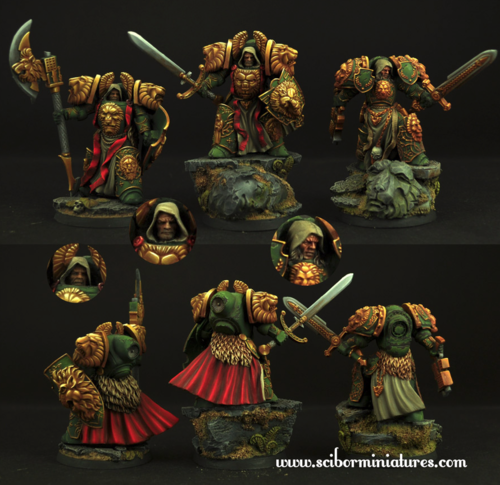 Scibor Monstrous Miniatures 28SF0079 Lion SF Knights set2 3