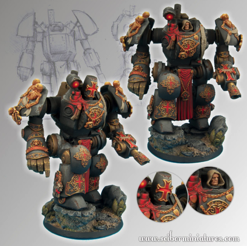 Scibor Monstrous Miniatures 28SF0075 SF Templar Paladin
