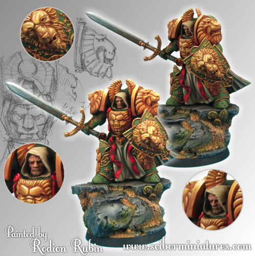 Scibor Monstrous Miniatures 28SF0072 Lion SF Knight #2