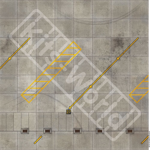Kits World B72-484 RAF Coningsby (UK, 2005-2021) Diorama Self-Adhesive Matt Vinyl Model Airfield Base (450mm x 450mm)