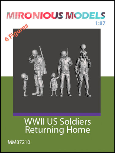 Mironious Models 87210 WWII US Soldiers Returning Home