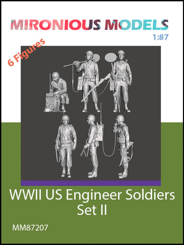 Mironious Models 87207 WWII US Engineer Soldiers Set II