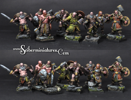 Scibor Monstrous Miniatures 28FM0451 Vikings Crew set1 8 miniatures 8