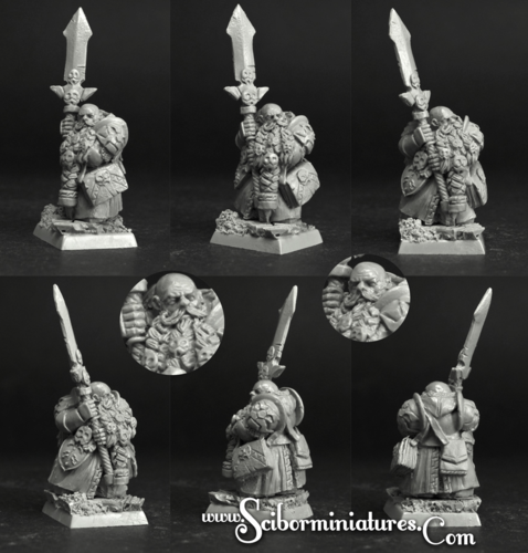 Scibor Monstrous Miniatures 28FM0363 Dwarf Wizard #4