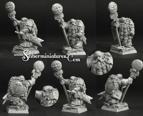 Scibor Monstrous Miniatures 28FM0362 Dwarf Wizard #3