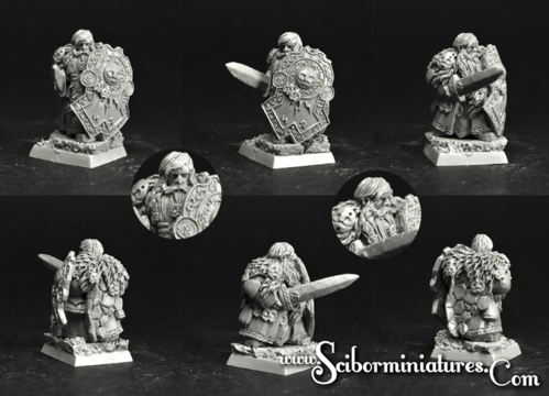 Scibor Monstrous Miniatures 28FM0358 Dwarf Lord Bandan