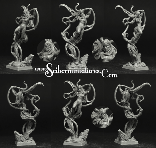 Scibor Monstrous Miniatures 28FM0352 Wood Elf Sorceress