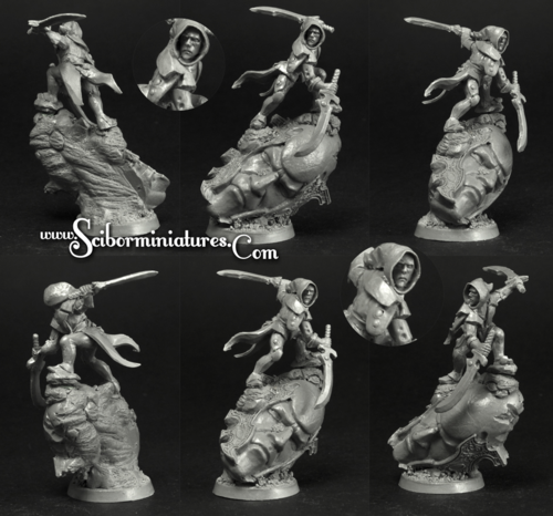 Scibor Monstrous Miniatures 28FM0347 Sci Fi Elf Warrior