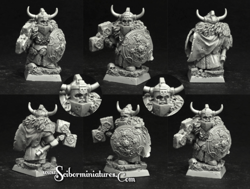 Scibor Monstrous Miniatures 28FM0344 Dwarf Lord Gulmar