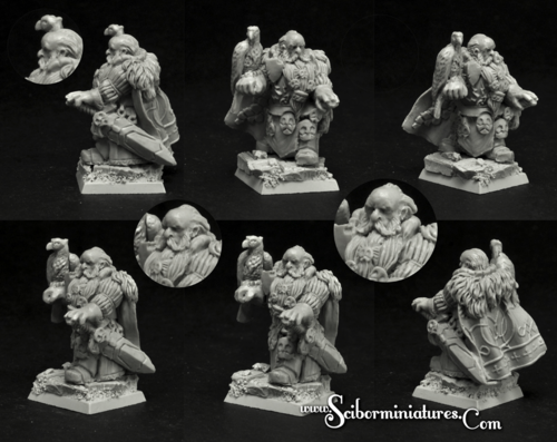 Scibor Monstrous Miniatures 28FM0334 Dwar Lord Benmur