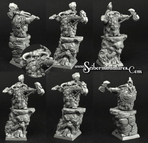 Scibor Monstrous Miniatures 28FM0319 Dwar Lord Silur