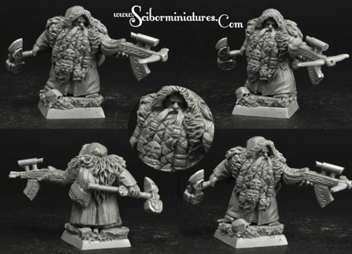 Scibor Monstrous Miniatures 28FM0310 Ice Stronghold Dwarf #8