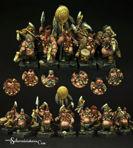 Scibor Monstrous Miniatures 28FM0207 Wild Warriors Regiment 10 miniatures