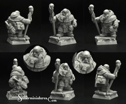 Scibor Monstrous Miniatures 28FM0236 Dwarf Wanderer