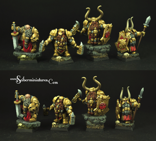 Scibor Monstrous Miniatures 28FM0239 Dwarven Lords set4 4
