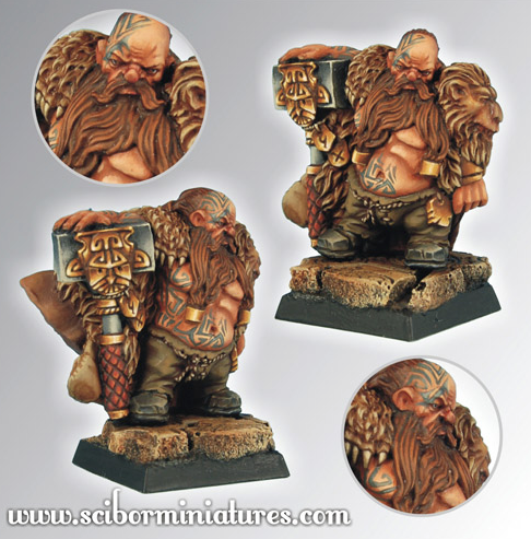 Scibor Monstrous Miniatures 28FM0064 Dwarf Chief
